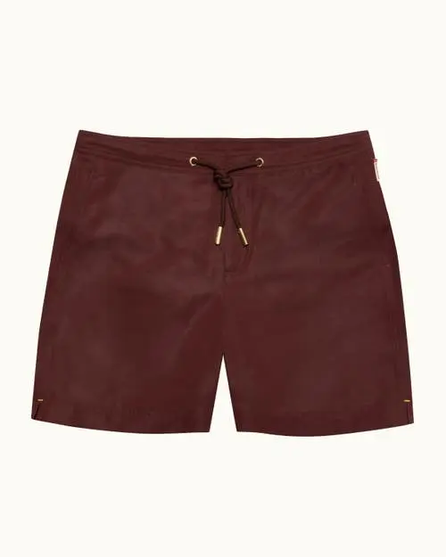 Orlebar Brown Bulldog Drawcord Mid-length Lightweight Drawcord Swim Shorts - Pecan