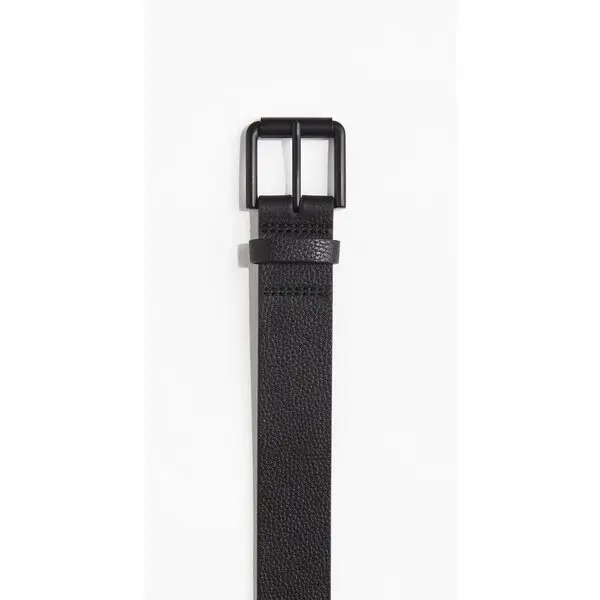 H&M Leather Belt With Metal Buckle