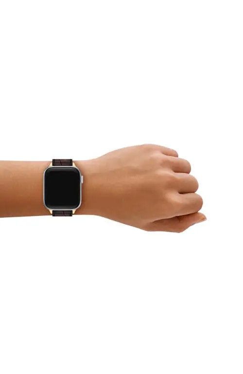 Tory Burch The Kira Leather 18mm Apple Watch® Watchband