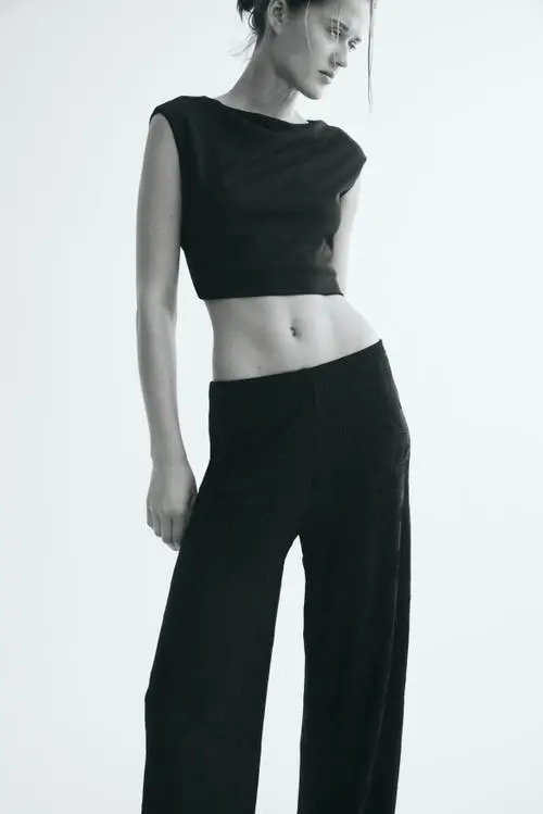 H&M Jacquard Jersey Pull-on Pants