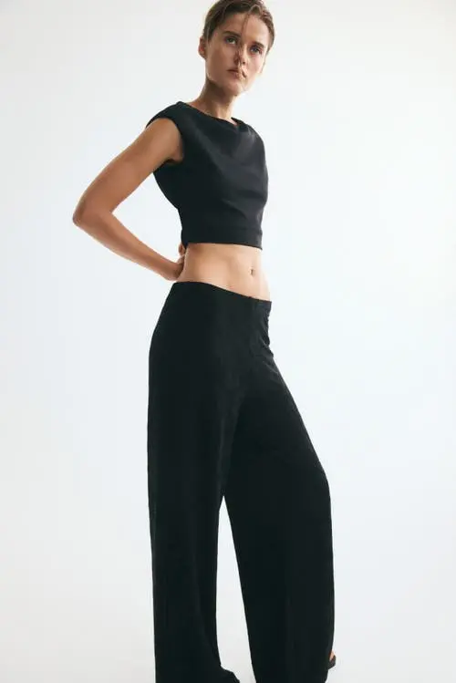 H&M Jacquard Jersey Pull-on Pants