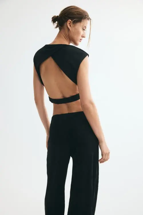 H&M Jacquard Jersey Pull-on Pants