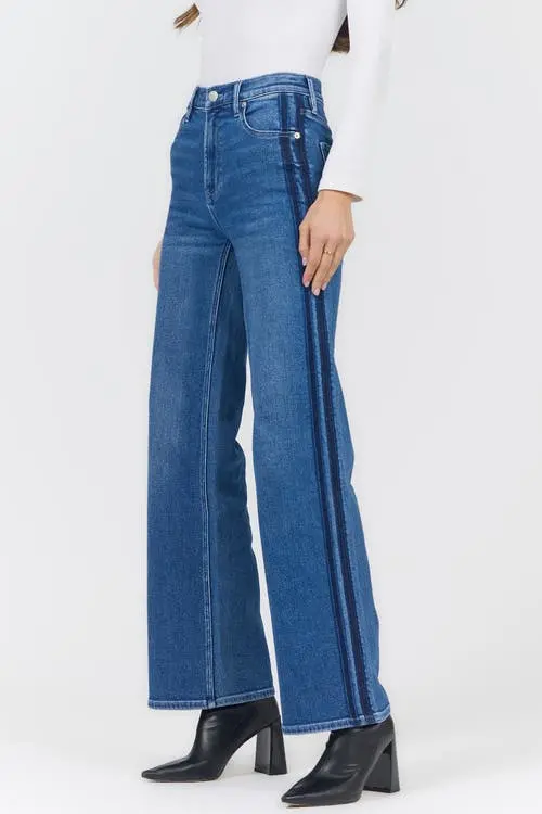 DEAR JOHN Margot Mid Rise Straight Leg Jeans