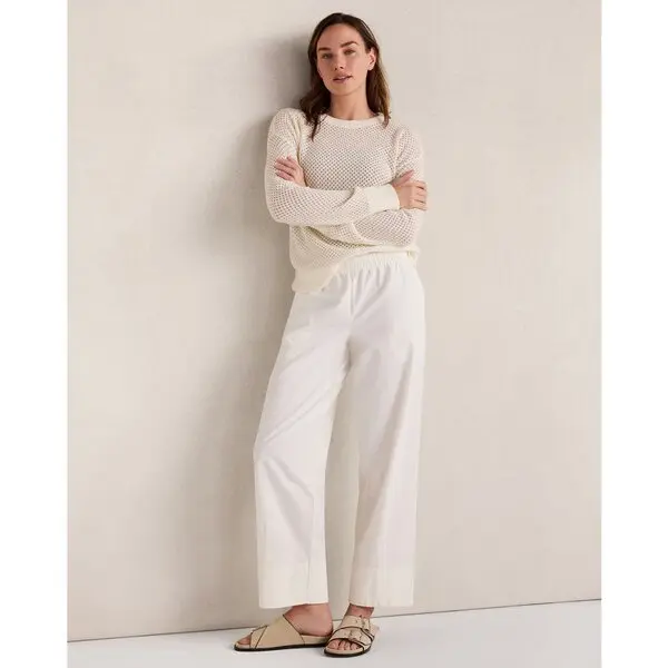 HAVEN WELL WITHIN Organic Cotton Twill Barrel Leg Pants