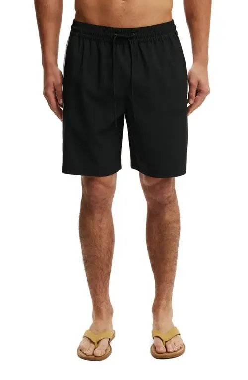 COTTON ON Baggy Swim Short - Black Panel