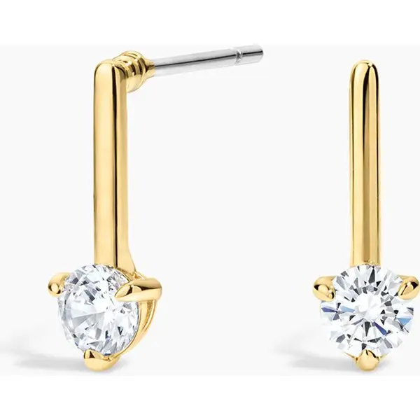 ELECTRIC PICKS JEWELRY Mini Jet Set Crystal Earrings - Gold