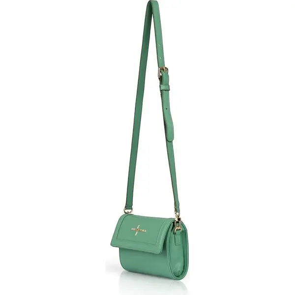 LUIS STEVEN Charley Leather Crossbody Bag - Sage