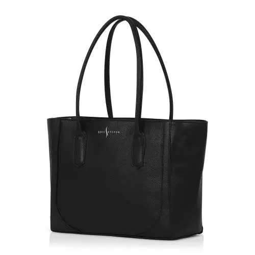 LUIS STEVEN Medium Tote Pro 2.0 Leather Bag - Black