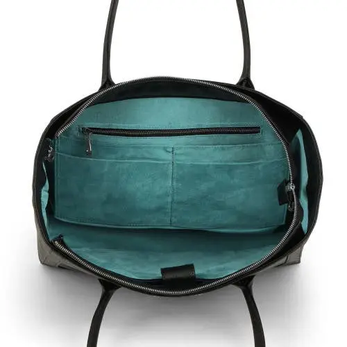 LUIS STEVEN Medium Tote Pro 2.0 Leather Bag - Black