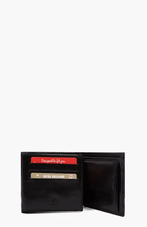 CAVALINHO Di Cavallo Trifold Leather Wallet 507 - Black