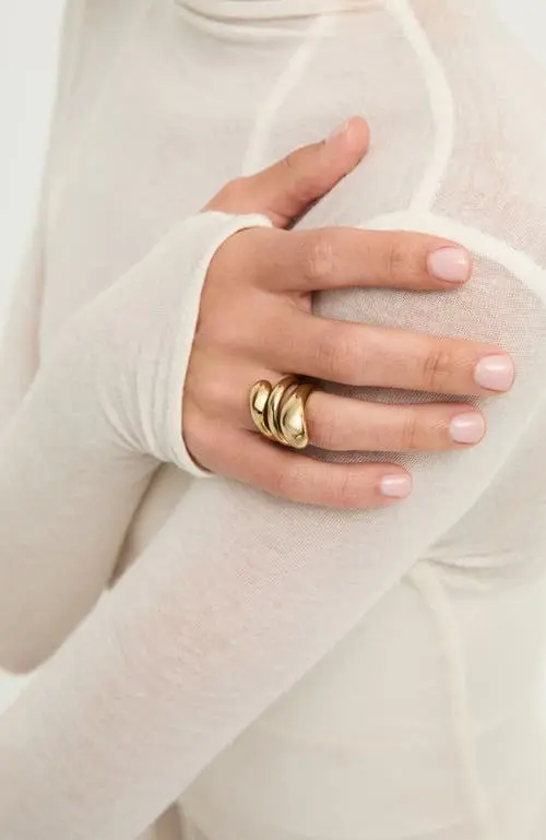 UNODE50 Triple Spiral Statement Ring