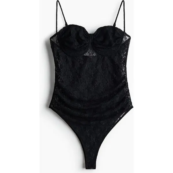 H&M Lace Thong Bodysuit