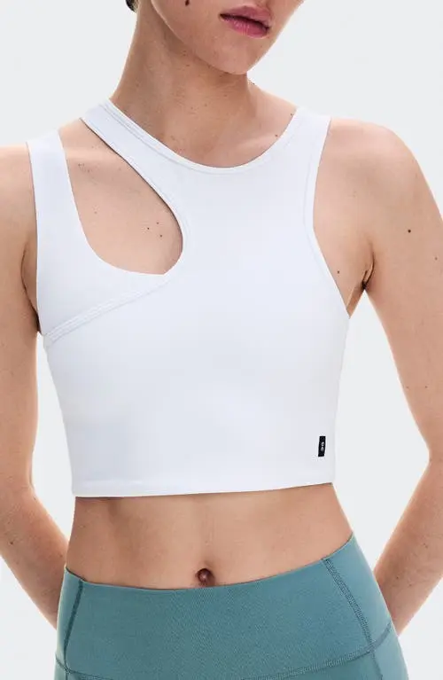 On Studio Asymmetric Crop Tank - White