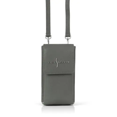 LUIS STEVEN Crossbody Phone Pouch - Gray