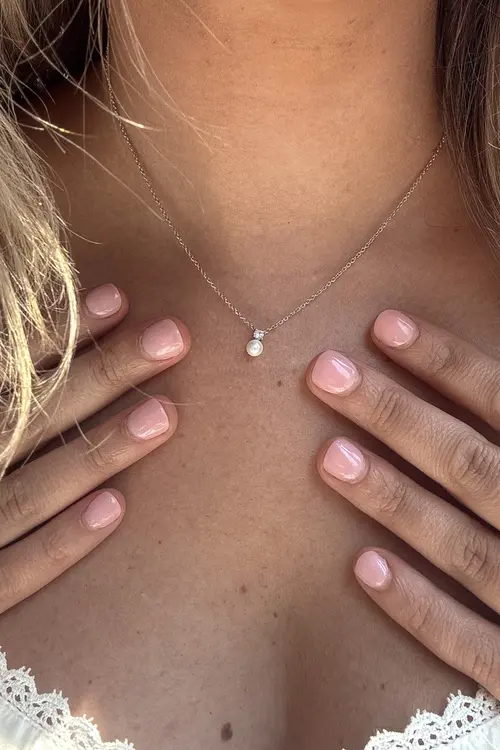 UNTAMED PETALS Sloane Pearl And Crystal Necklace
