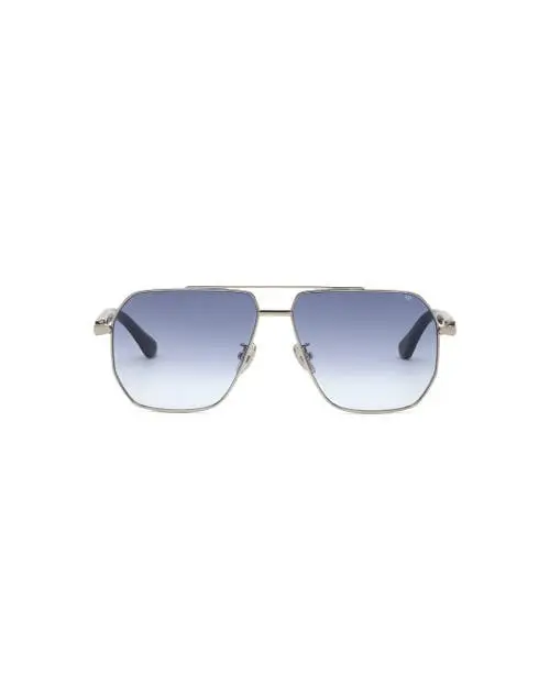 Philipp Plein Aviator Sunglasses With Double Bridge Detail - Shinypalladium