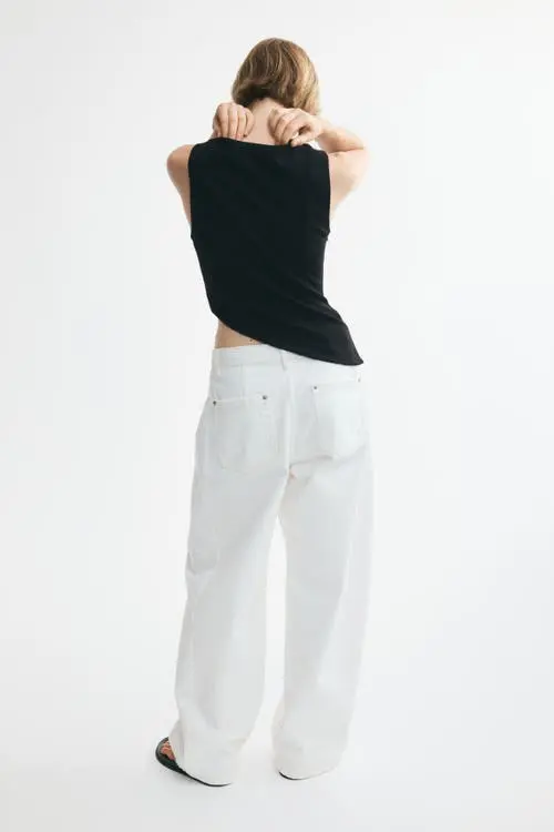 H&M Asymmetric Jersey Top