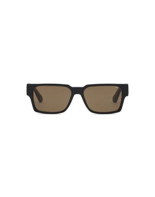 Philipp Plein Rectangle Sunglasses - Black/brown