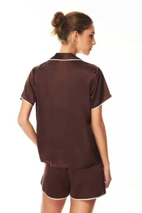 HOUSE OF SILK Silk Pajama Top