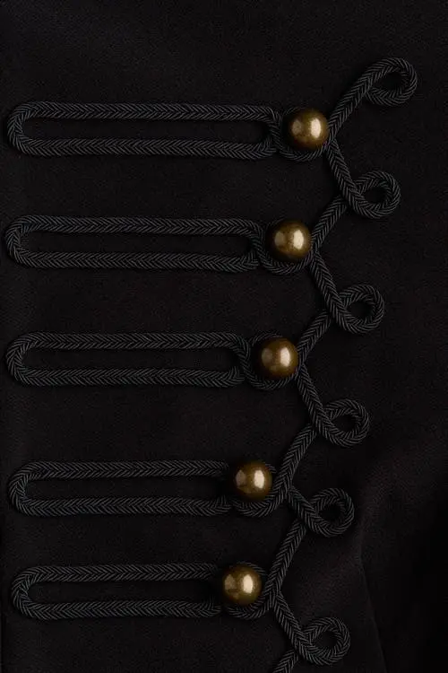 H&M Crêpe Jersey Jacket With Decorative Trim