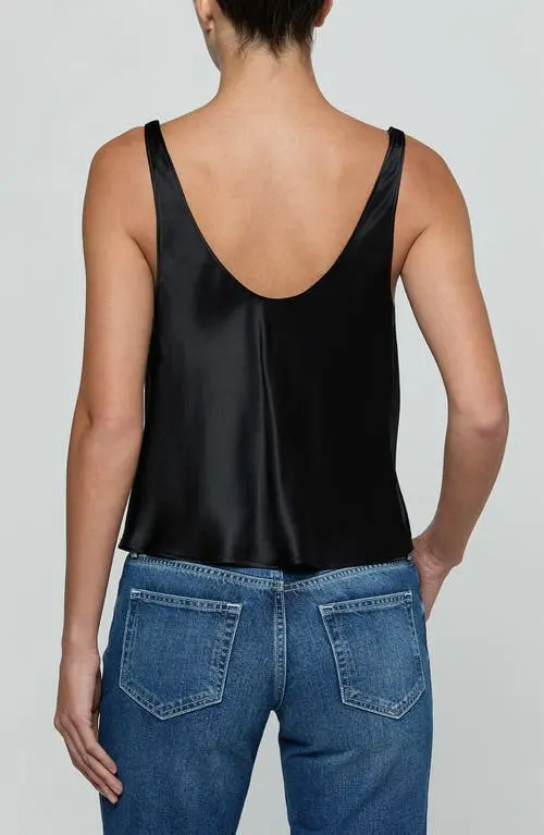 L'Agence Evadne Cowl Neck Silk Tank