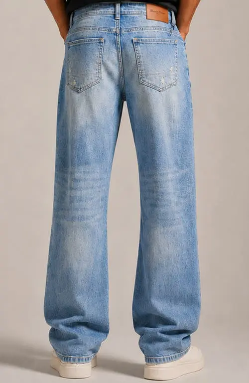 MANIA Vintage-wash Bootcut Jeans