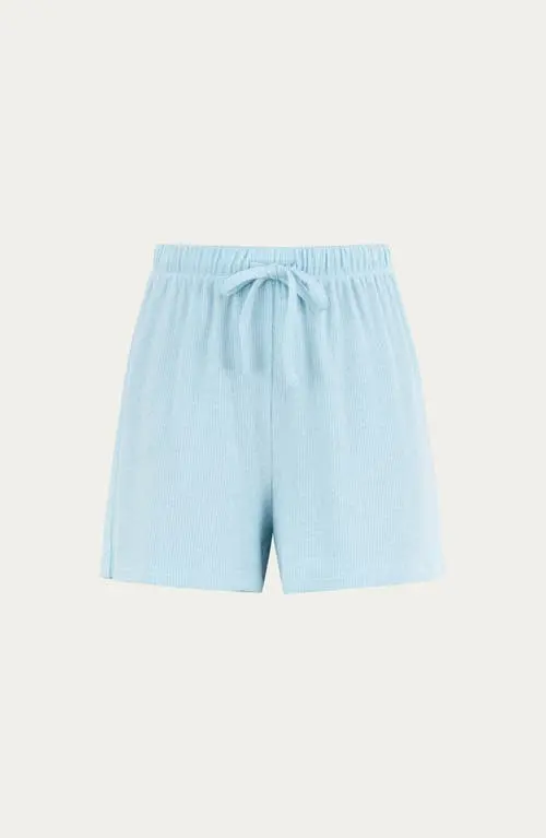 JUANA Selene Lounge Shorts - Sky Blue