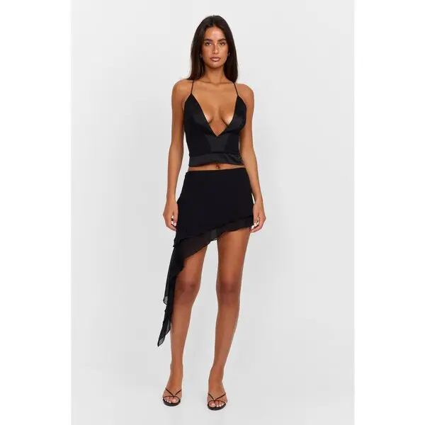 SASHA THERESE Rue Top - Black