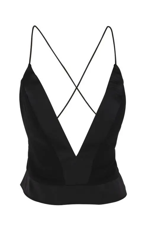 SASHA THERESE Rue Top - Black