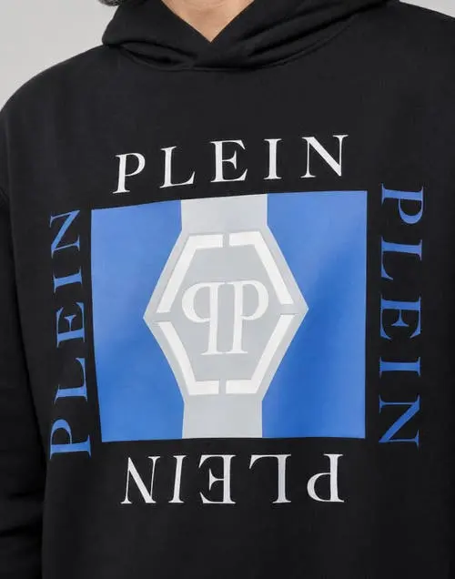Philipp Plein Graphic Logo Cotton Hoodie