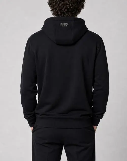 Philipp Plein Graphic Logo Cotton Hoodie