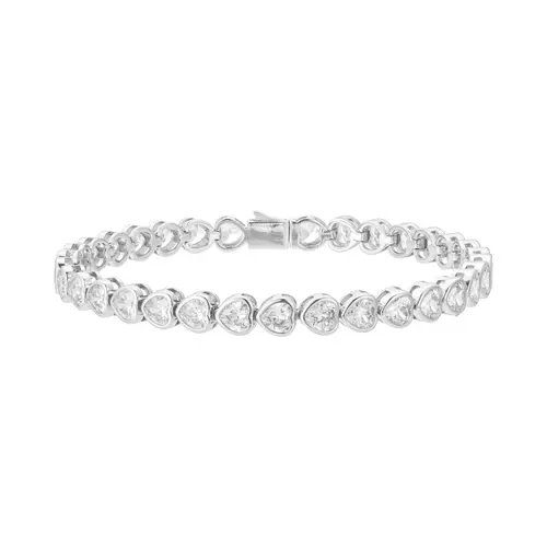 UNTAMED PETALS Romy Crystal Bracelet - Metallic Silver