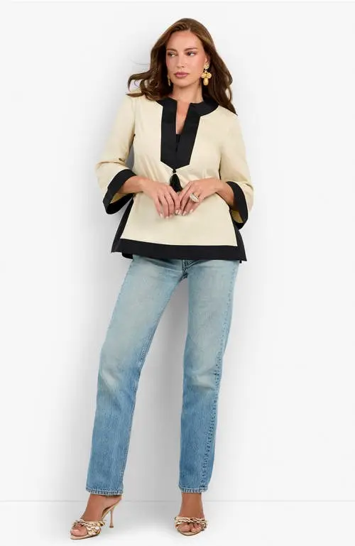 Trina Turk Dametria Top With Tassel Detail