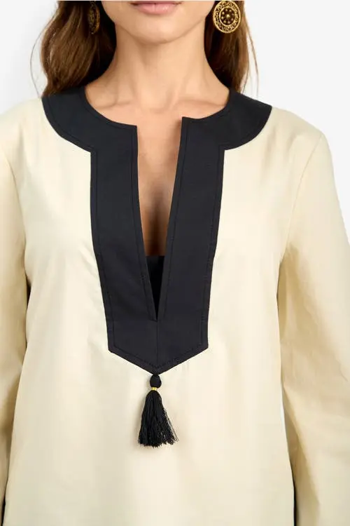 Trina Turk Dametria Top With Tassel Detail