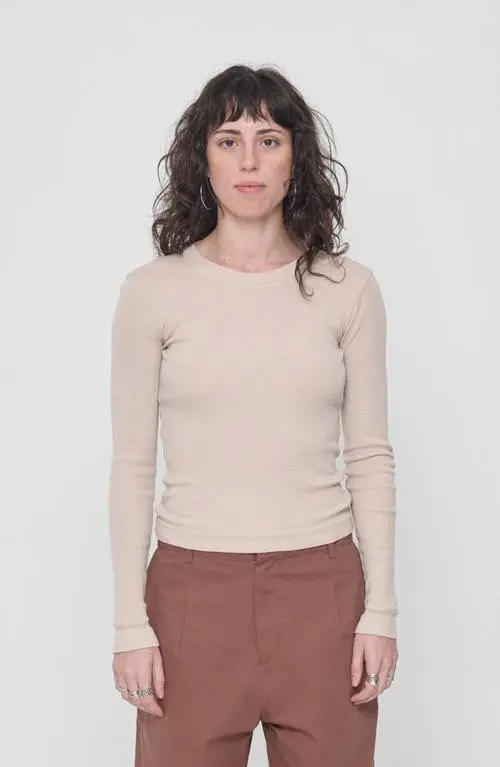 EVERYBODY.WORLD Rib Long Sleeve - Oat