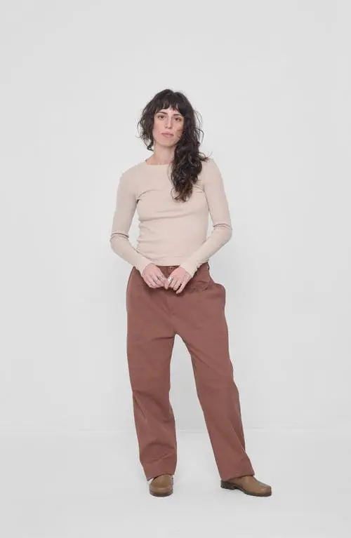 EVERYBODY.WORLD Rib Long Sleeve - Oat