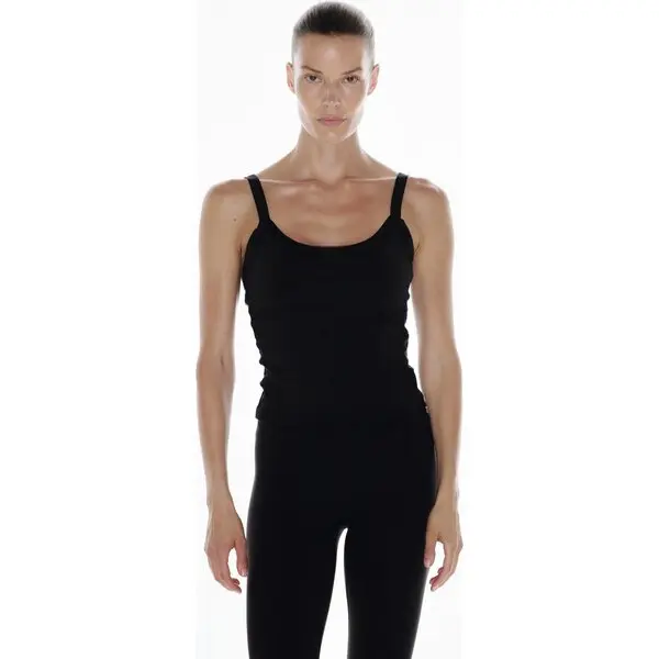 H&M Shelf Bra Sports Tank Top With Softmove - Black