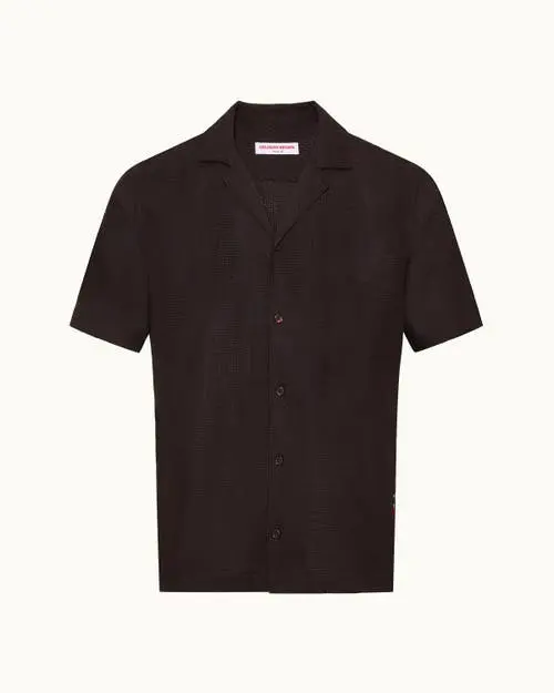 Orlebar Brown Maitan Linen Short Sleeve Shirt