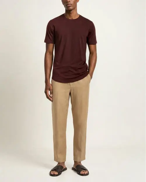 Orlebar Brown Ob-t Merino Tailored Fit T-shirt - Pecan