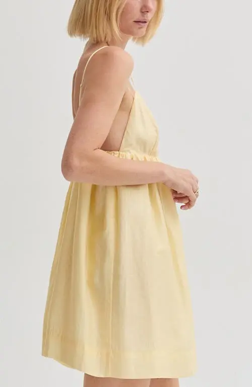 CRESCENT Babydoll Tencel Blend Mini Dress