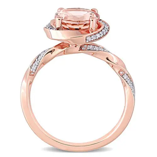 JULIANNA B. Diamond Swirl Ring 10k