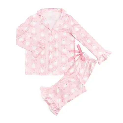 SWEET WINK Ghost Halloween Two-piece Set - Soft Pink