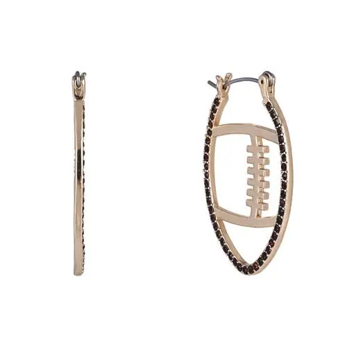 HALLMARK Game Day Football Hoop Earrings