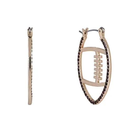 HALLMARK Game Day Football Hoop Earrings