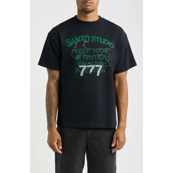 SANTO STUDIO 777 Maps Graphic Tee