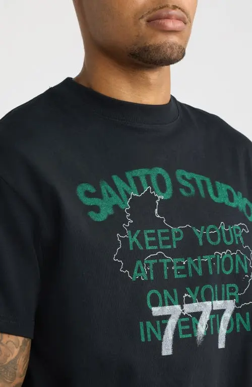 SANTO STUDIO 777 Maps Graphic Tee
