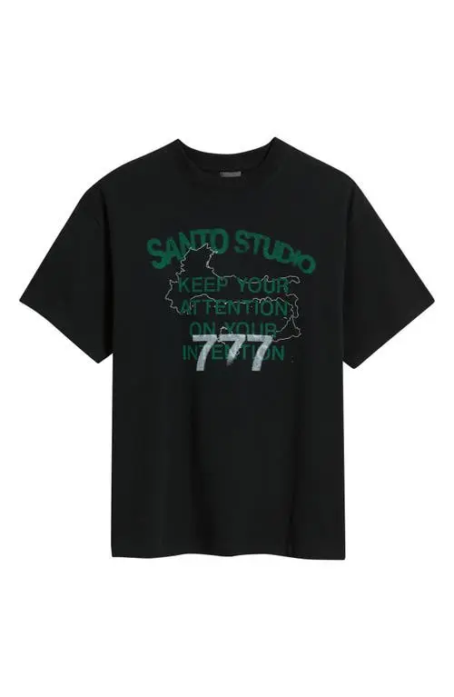 SANTO STUDIO 777 Maps Graphic Tee