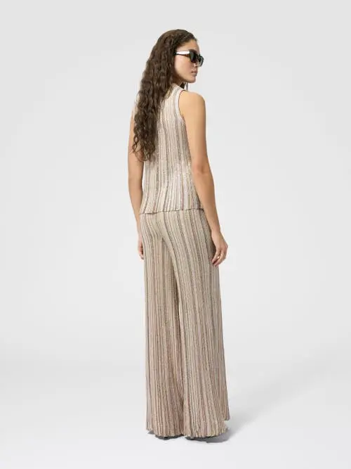 Missoni Sleeveless Ribbed Top With Sequins