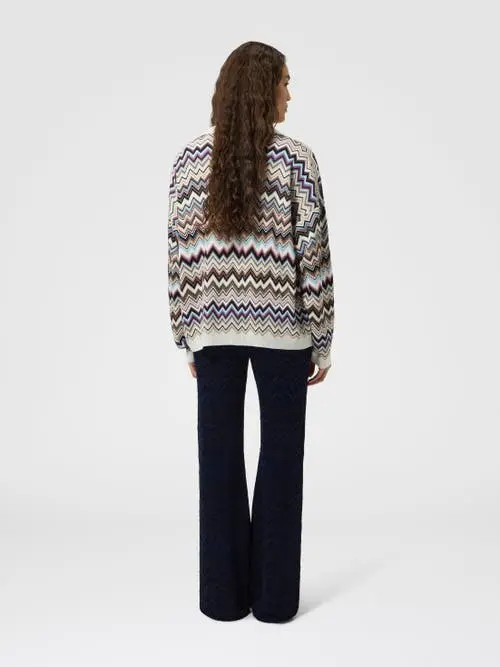 Missoni Zig Zag Viscose And Wool Straight-leg Trousers