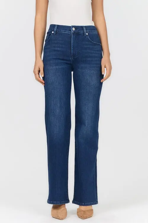 DEAR JOHN Margot Mid Rise Straight Leg Jeans